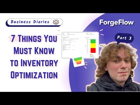 Business Diaries | 7 THINGS You Must Know for INVENTORY OPTIMIZATION (Boost PROFITS!) | Part 3 ...